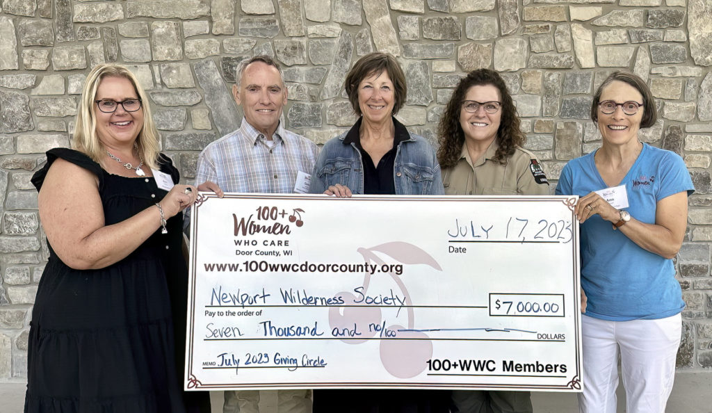NWS Receives 100+Women Who Care Award - Newport Wilderness Society
